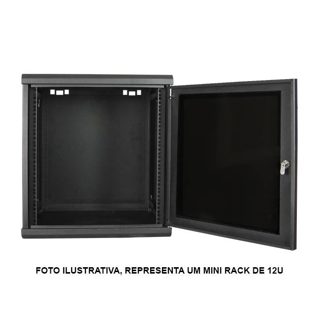 Mini Rack de Parede 12U – Rack São Paulo